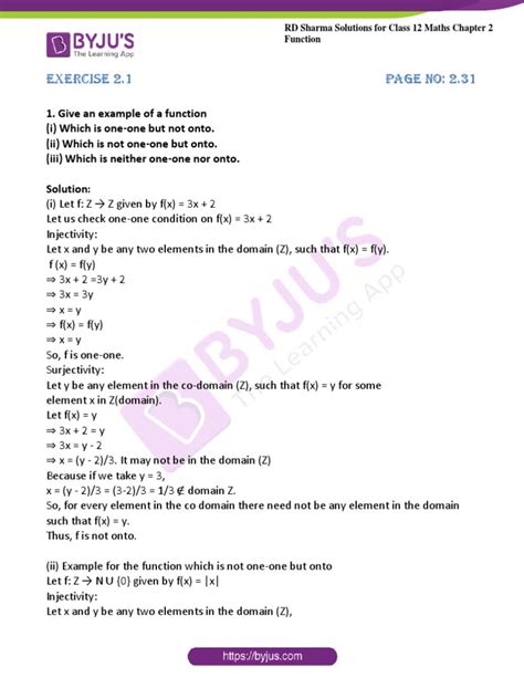 chapter 2 functions exercises 2 1 pdf function mathematics logic