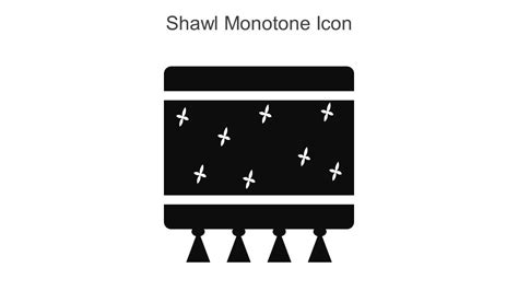 Shawl Monotone Icon In Powerpoint Pptx Png And Editable Eps Format PPT