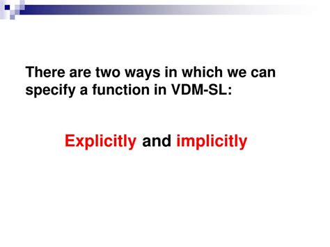Ppt An Introduction To Specification In Vdm Sl Powerpoint