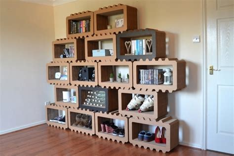 Cardboard Box Shelving Units