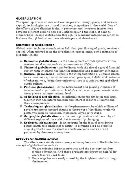 Globalization Pdf Globalization Outsourcing