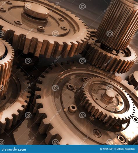 Gear_4 stock image. Image of cyberspace, gears, gradient - 12314581