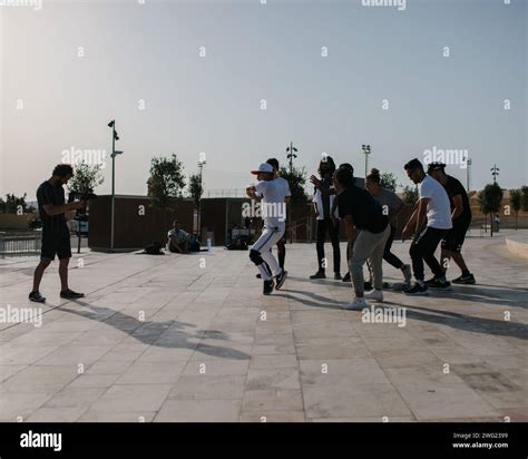 A Street Dance Troop Can Be Seen Film A Dance Video Near Tigne Point In