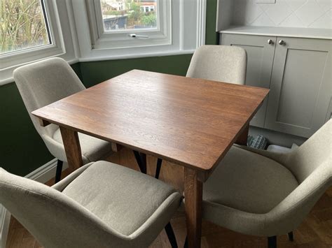 Extending Dining Table With Stored Leaf Compact Table