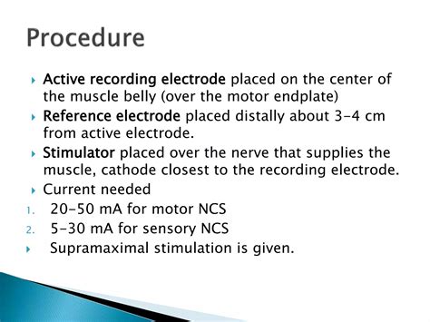 Fundamentals Of Nerve Conduction Study Pptx