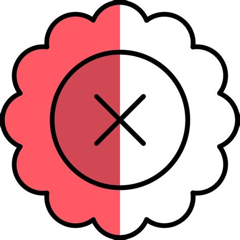 Reject Filled Half Cut Icon 42750224 Vector Art At Vecteezy