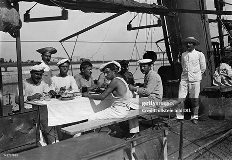 Italian Seamen Having Lunch On Board Of Their Ship Published By