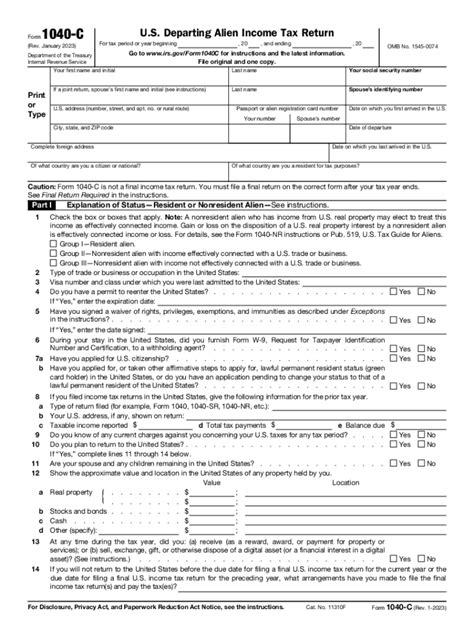 2023 1040 C Fill Out And Sign Online Dochub