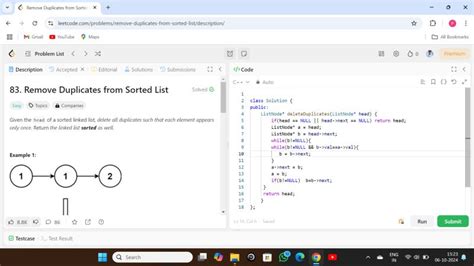 Prabal Shekhar On Linkedin Day09 Today I Solved Problem No 83 And 142 🚀 Problem Solved