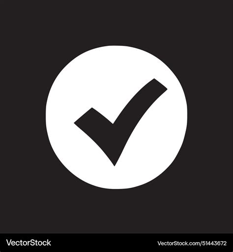 Checkmark Minimalist And Flat Logo Royalty Free Vector
