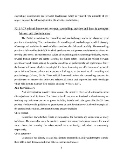 Understanding The Bacp Ethical Framework In Counselling