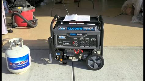 PULSAR 12K WATT DUAL FUEL GENERATOR - YouTube