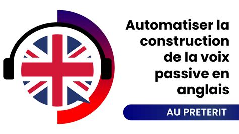 Automatiser La Construction De La Voix Passive En Anglais Au Preterit