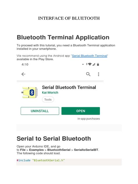 interface of bluetooth pdf bluetooth telecommunications