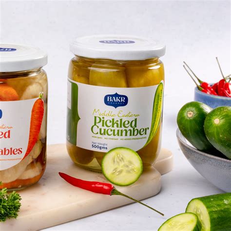 Middle Eastern Pickled Cucumber Bakr Gourmet
