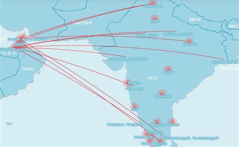 Jet Airways Route Map Jet Airways Route Map