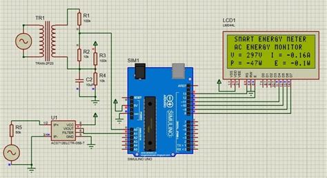 Smart Enery Meter Ac Current On Proteus 6 Steps Instructables