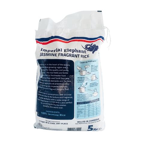 Jasmine Rice 5kg By Imperial Elephant Thai Food Online Authentic