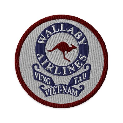 Wallaby Airlines Embroidered Patch