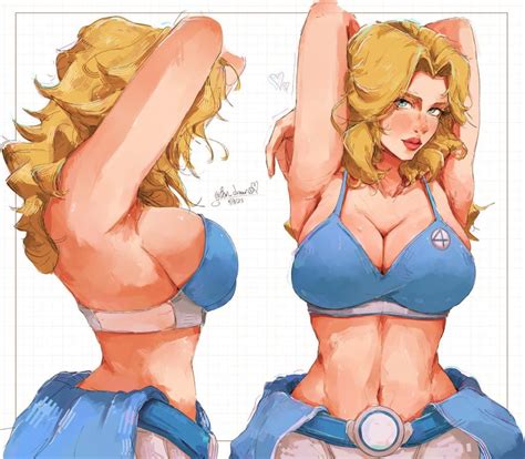 Rule 34 1girls 2d Armpit Armpits Arms Up Belly Belly Button Big