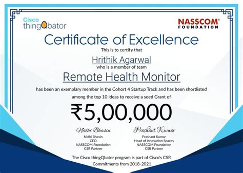 Cisco Nasscom Hrithik Agarwal