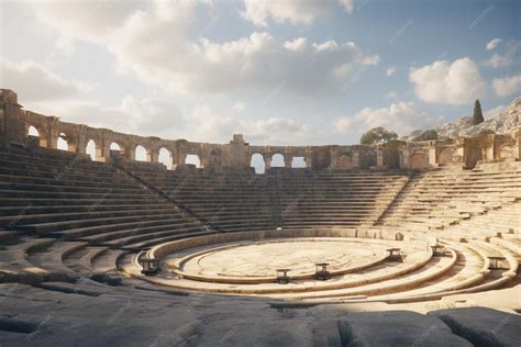 Premium Photo A Beautifully Preserved Ancient Greek Amphitheater 00008 01