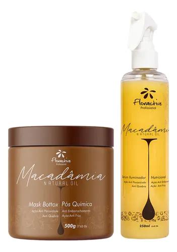 Floractive Kit Sos Botox Macadamia 500 Gr Serum 250 Ml Envío Gratis