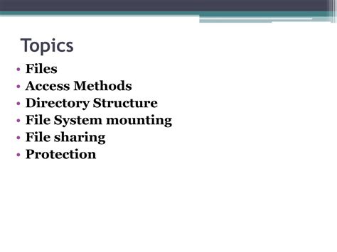 Ppt Understanding File Systems Structure Operations And Access
