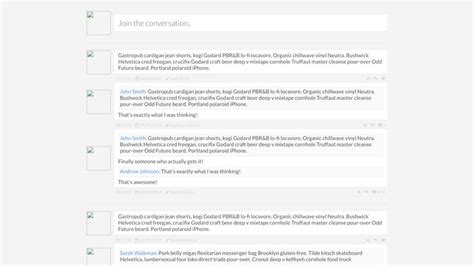 Simple Comments Section Template