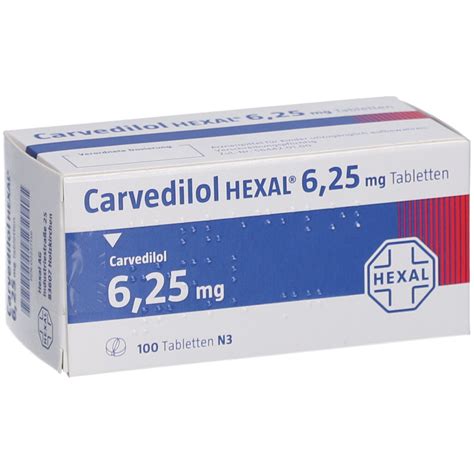 Carvedilol Hexal® 625 Mg 100 St Mit Dem E Rezept Kaufen Shop Apotheke