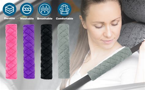 Simxen Wool Soft Auto Seat Belt Cover Seat Belt Shoulder Pad Cushions 2