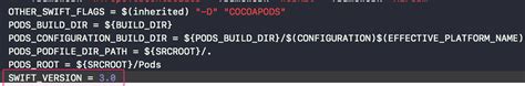 Swift Cocoapods Ignoring The Targets Swift Version And Sets 3 0 Instead Stack Overflow