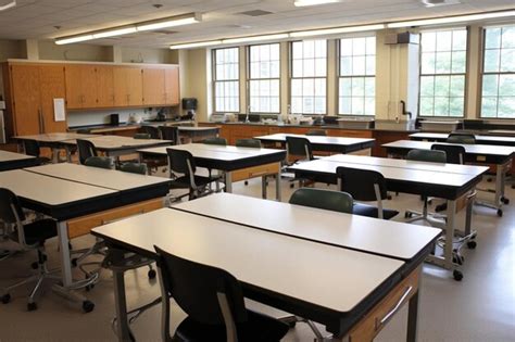 Classroom With A Science Research Station Premium Ai Generated Image