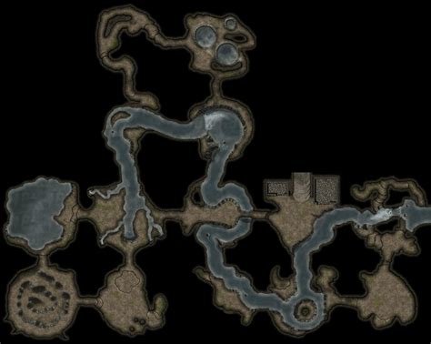 Underground Cavern Battle Map Dungeon Maps Fantasy City Map Fantasy Map