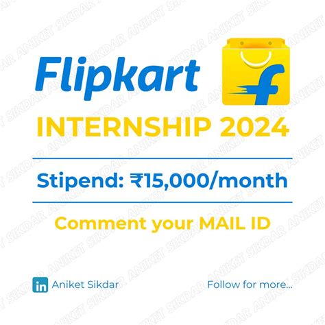 Internshipopportunity Flipkart Internship Ecommerce Aniket Sikdar 4782 Comments
