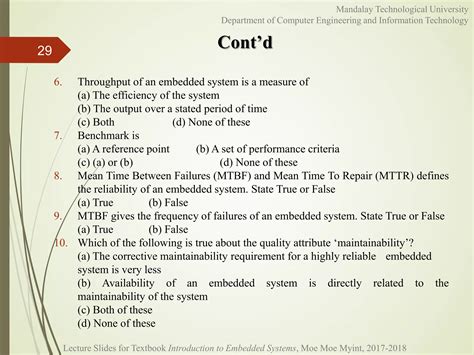 Chapter 3 Charateristics And Quality Attributes Of Embedded System Pptx