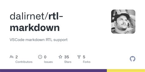 GitHub Dalirnet Rtl Markdown VSCode Markdown RTL Support