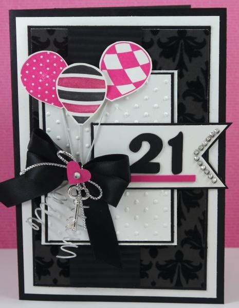 Striking 21st Birthday Card