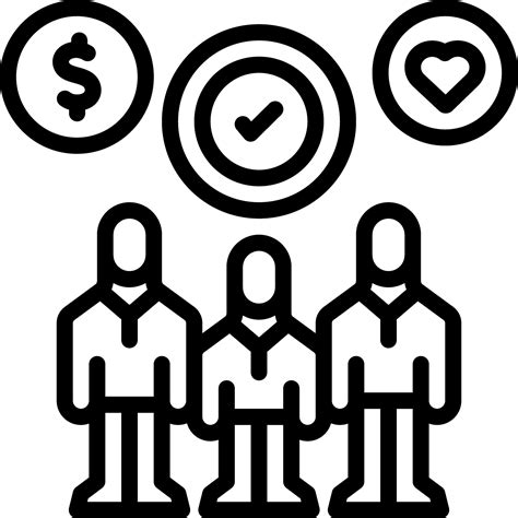 Black Line Icon For Employee Allowance 44804690 Vector Art At Vecteezy