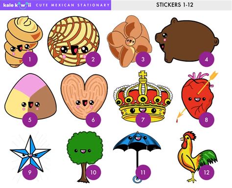 Custom Sticker Sheets Kawaii Cute Stickers Stationary Great For