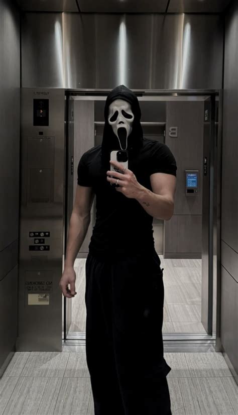 Halloween Ghost Mask Masked Man Just Beautiful Men Dark Men