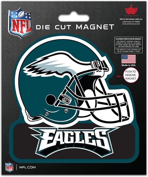 Aminco Nfl Philadelphia Eagles Die Cut Magnet 6″ X 5″ Bigamart