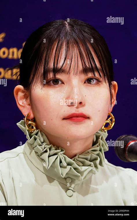 June 26 2023 Tokyo Japan Japanese Actress Anna Yamada Attends A Qanda