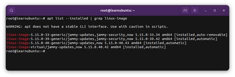 How To List Installed Kernels In Ubuntu
