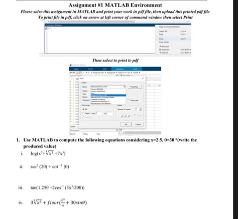 Solved Assignment 1 Matlab Environment Please Solve This