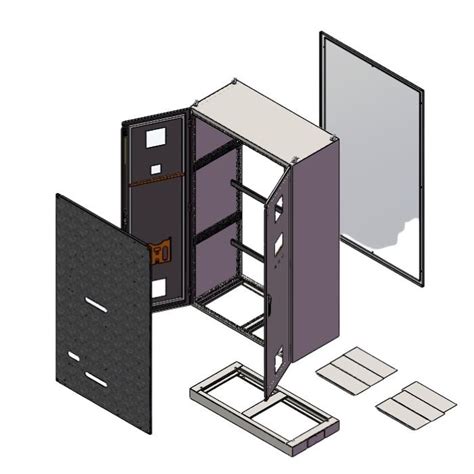 Electrical Enclosure 3d Drawing Kdm Steel Electrical Enclosure 3d Drawing Kdm Steel