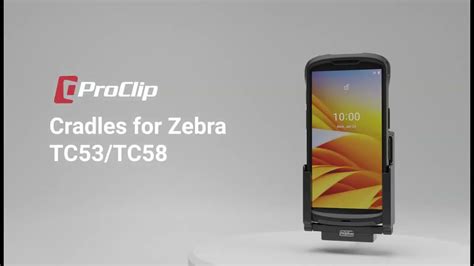 Non Charging Cradle For Zebra Tc53 58 With Rugged Boot And Proclip Usa