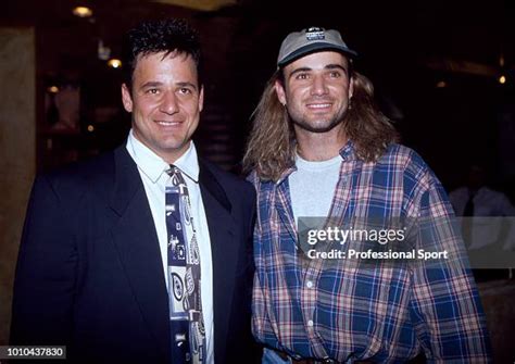 American Tennis Player Andre Agassi With His Brother Phil At The Atp