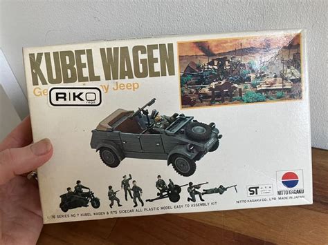 Vintage 1 76 Scale Japanese Nitto Kagaku Model Kit Kubel Wagen German Jeep £20 00 Picclick Uk