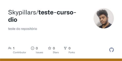 Github Skypillarsteste Curso Dio Teste Do Repositório